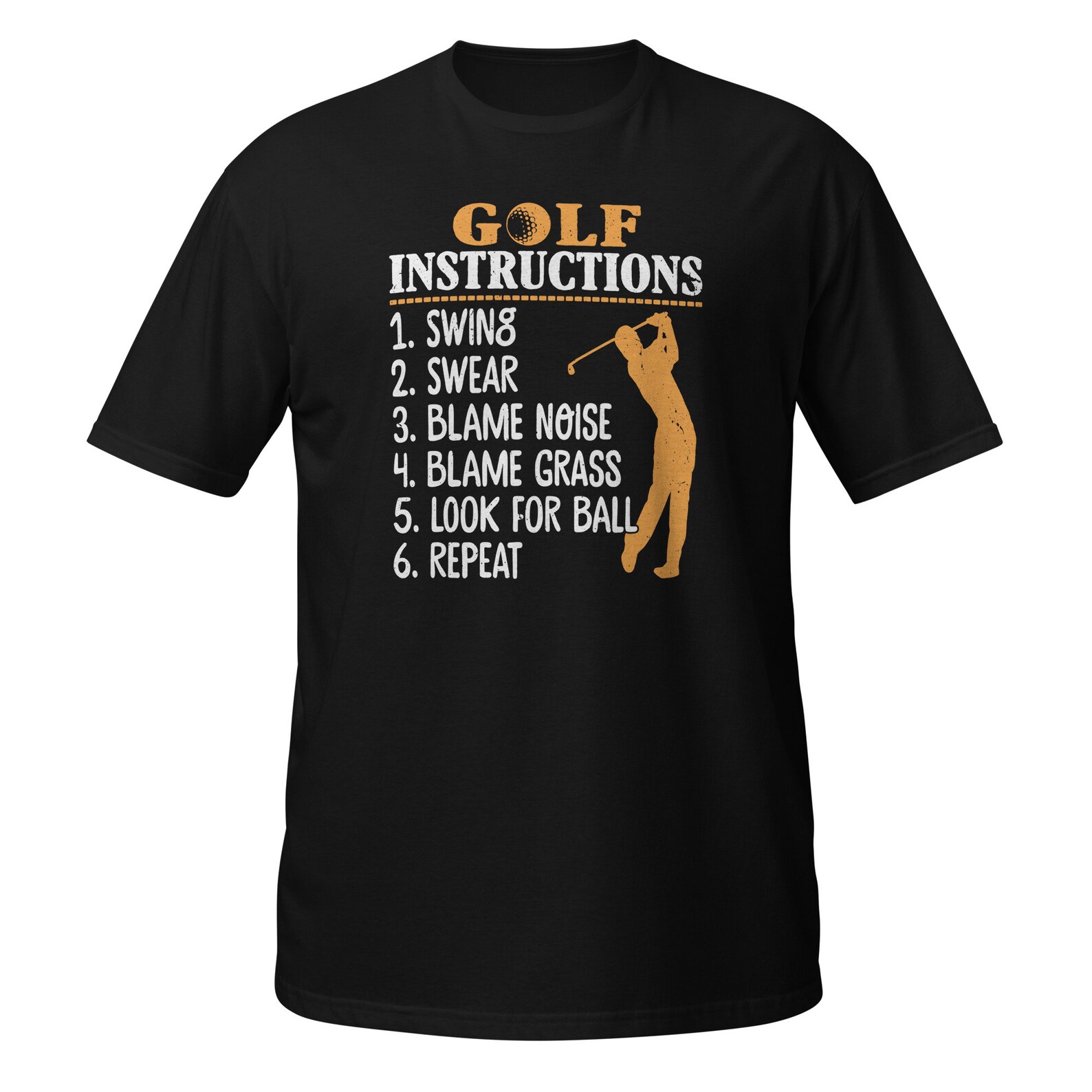 Golf Instructions, Golf Lover Golfing Golfer T-shirt, Gifts for Golfers ...