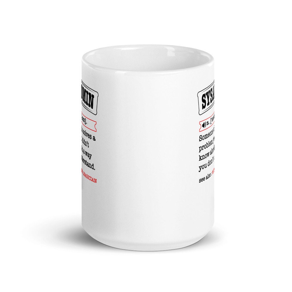 System Administrator Mug Funny Sysadmin Network Admin Gift - Etsy