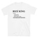 W Rizz the Rizz King Funny Meme Quote T-shirt - Rizz King Meaning ...