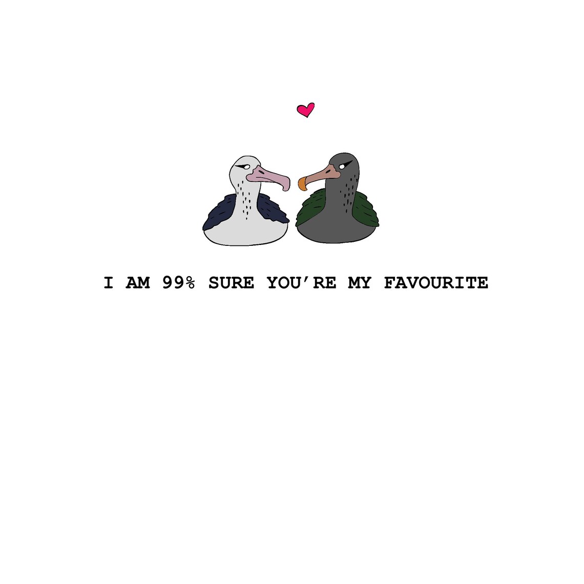 I'm an Albatross in Love Greeting Card Valentines Day - Etsy