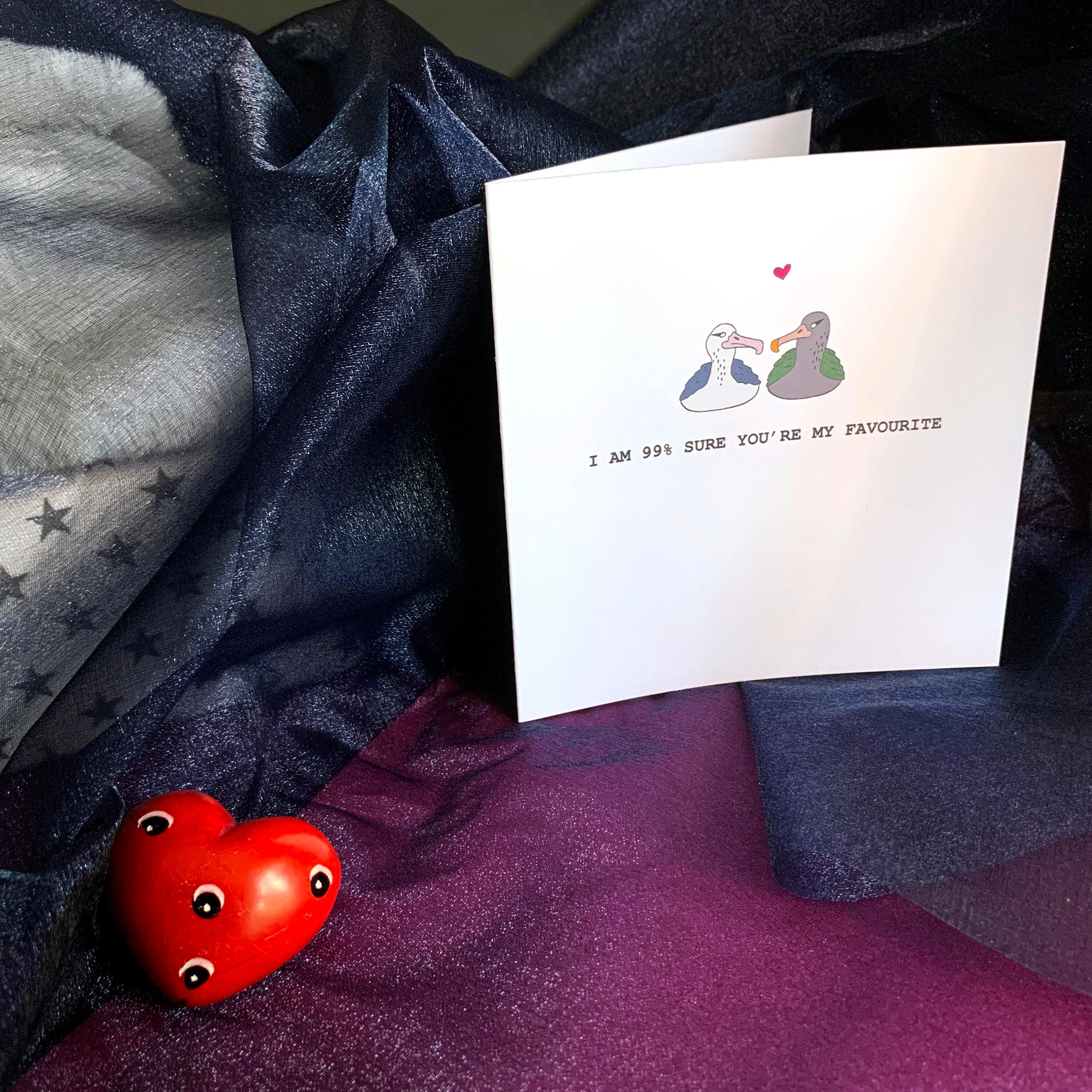 I'm an Albatross in Love Greeting Card - Valentines Day Card - Greeting ...