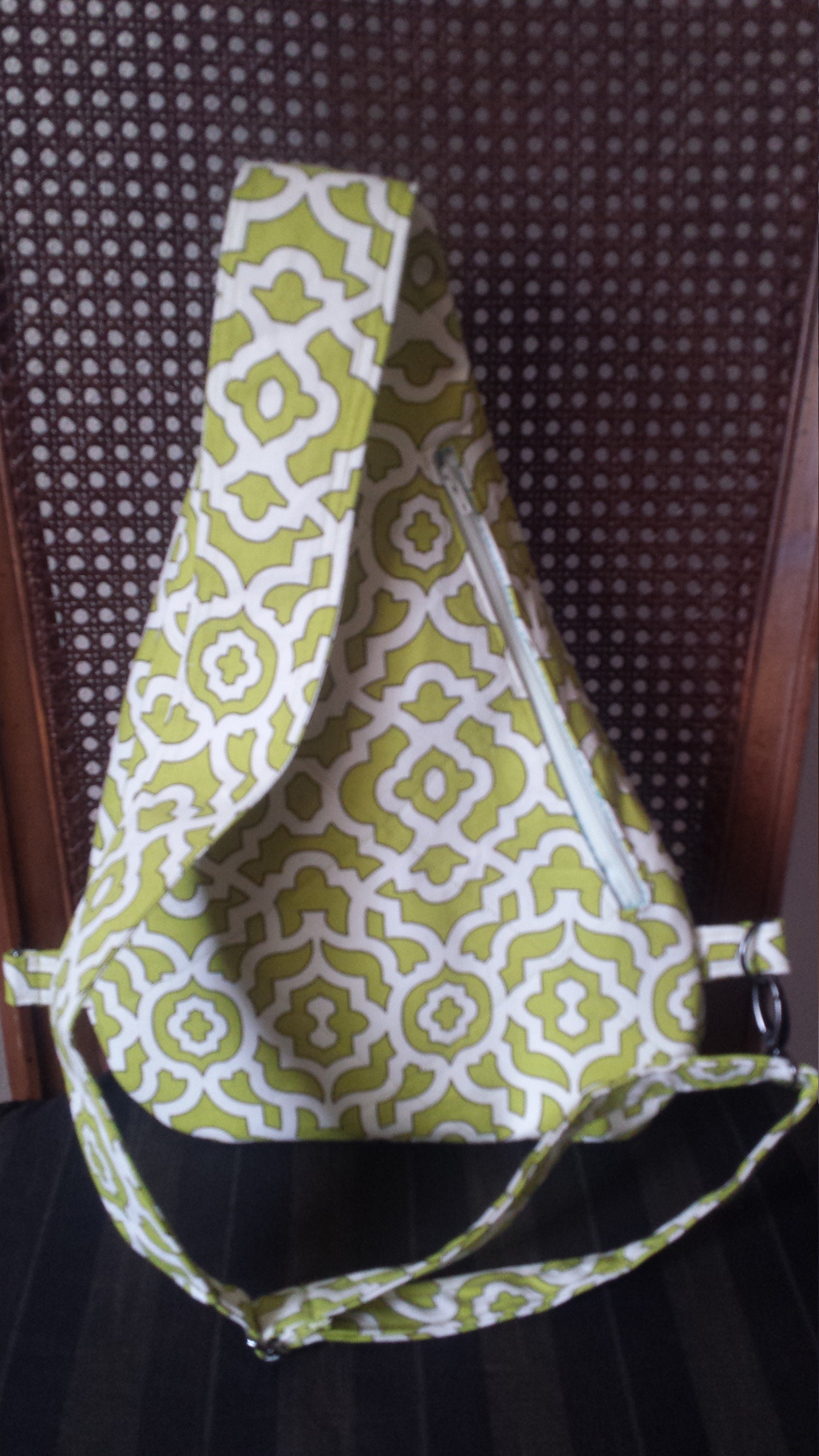 Lime Green Keyhole Sling Bag - Etsy