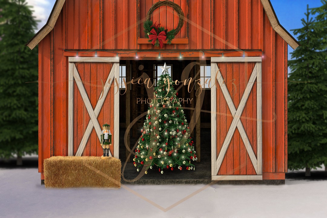 Christmas Barn - Etsy