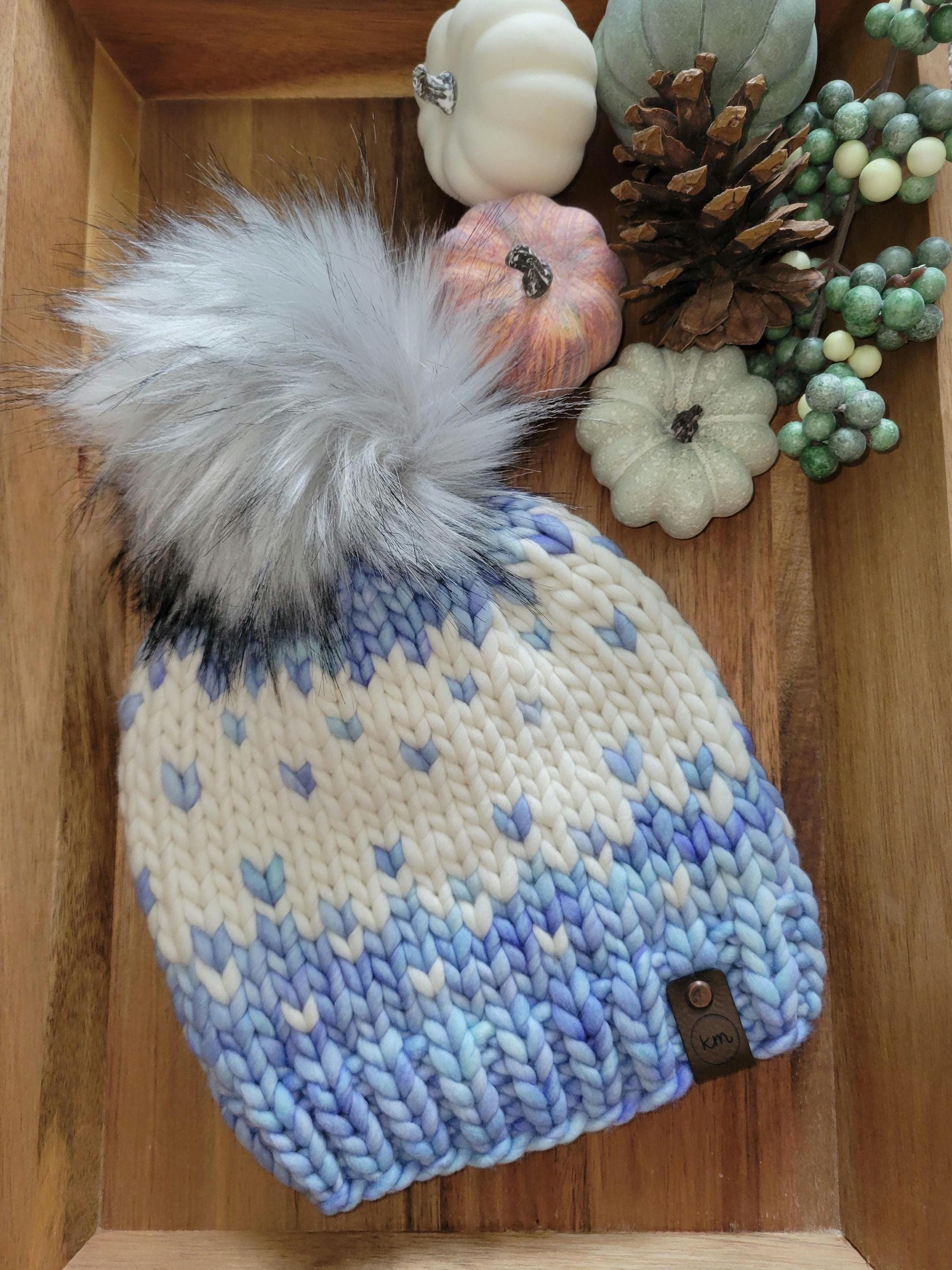 Hand Knit Merino Wool Hat - Etsy