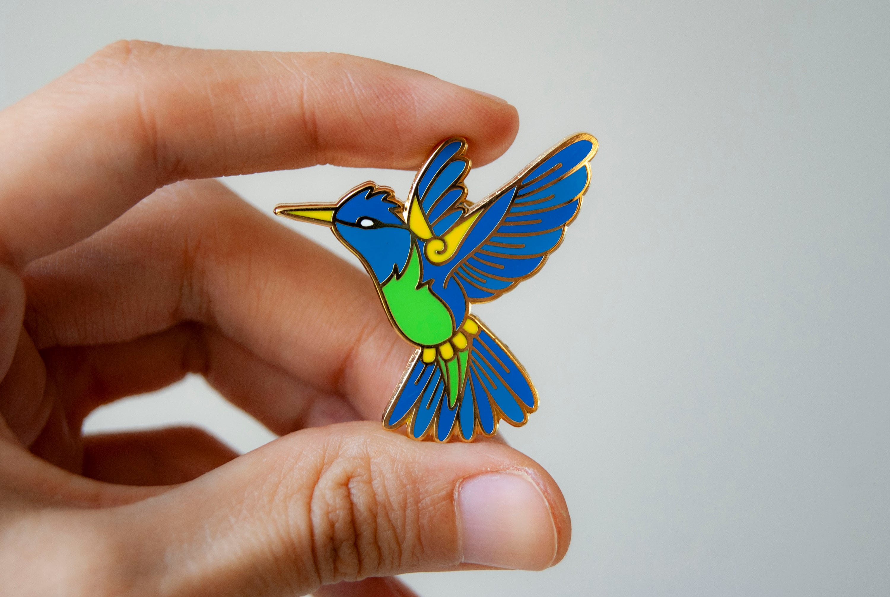 Huitzilopochtli Enamel Pin - Aztec God - Hummingbird - Etsy