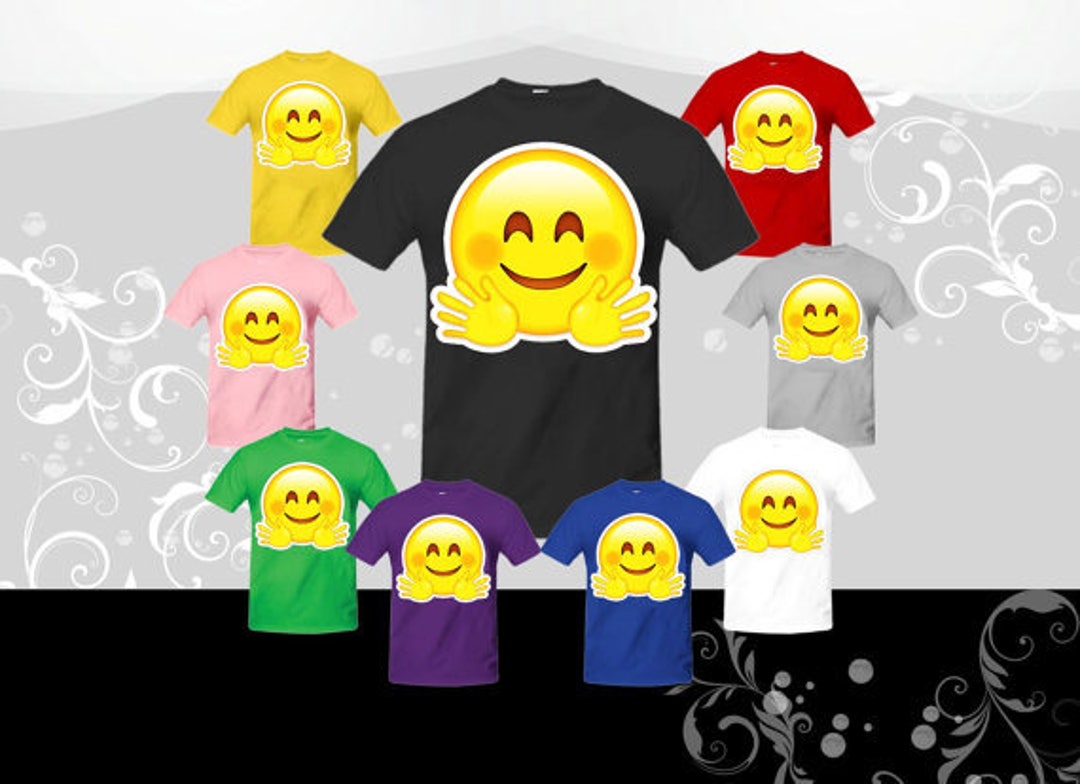 Hugging Face Emoji T-shirt (U+1F917), Emoji Tee, Halloween Shirt, Emoji ...
