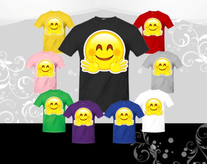 Hugging Face Emoji T-shirt (U+1F917), Emoji Tee, Halloween Shirt, Emoji ...