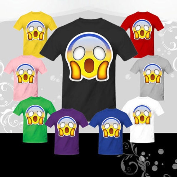 Face Screaming in Fear Emoji - Etsy