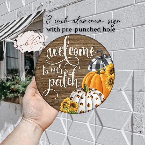 Fall Wreath Welcome to Our Patch - Etsy