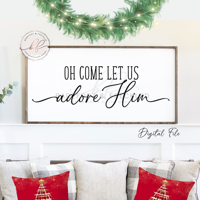 Oh Come Let Us Adore Him Svg - Etsy