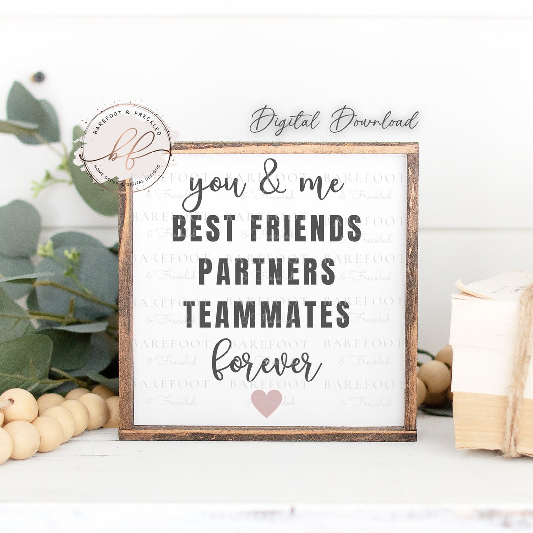 SVG/PNG- You and Me Best Friends Partners Teammates Forever, Couples ...