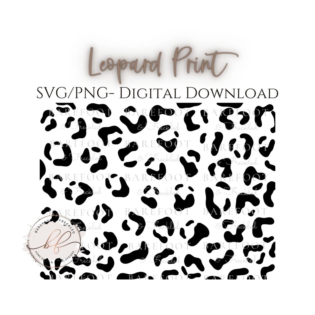 SVG/PNG- Leopard Print Cut File, Leopard Print Pattern Svg/png - Etsy