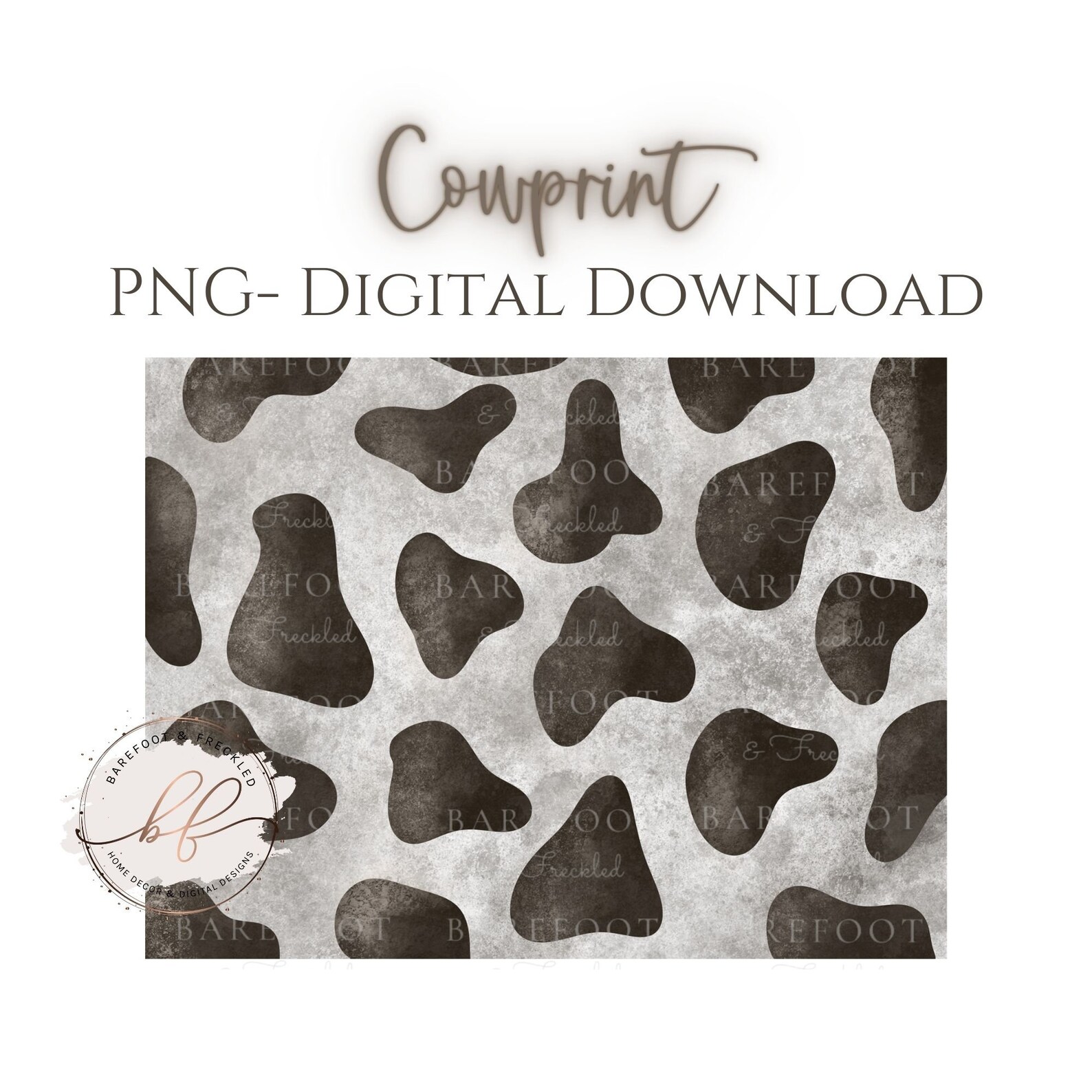 PNG- Cow Print Sublimation Design, Cow Print/cowhide Pattern Png - Etsy
