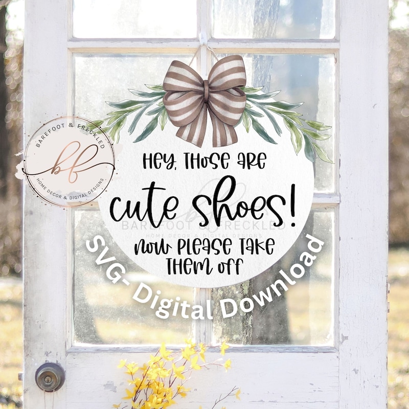 Take Shoes off Sign - Etsy