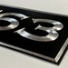 House Number Address Reflective Sign Mailbox Plaque Diamond Etched ...