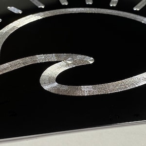 Sun Ocean Wave License Plate Vanity Front Car Tag Diamond Etched on ...