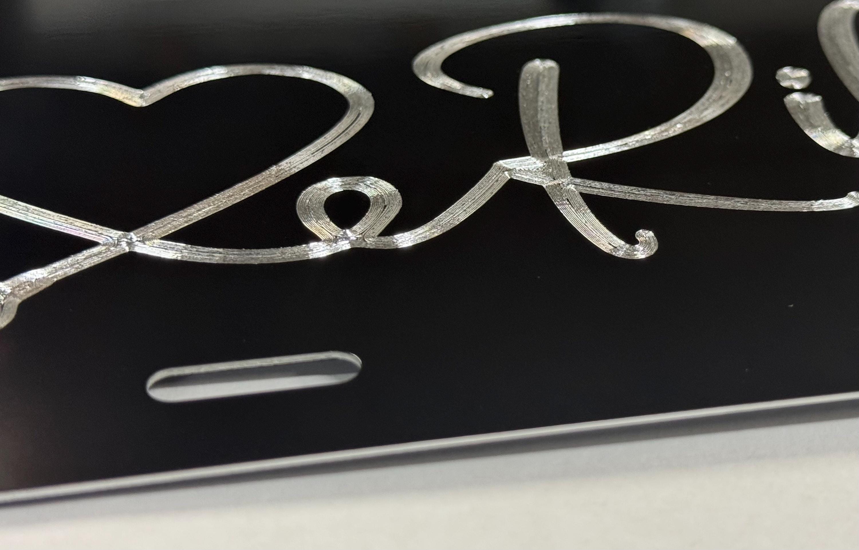 Custom Nurse License Plate RN LPN Car Tag Silver Diamond Etched ...