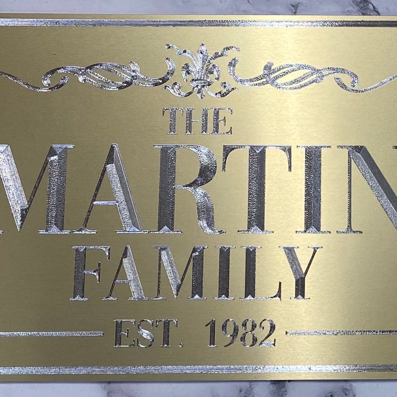 Family Name Plaque - Etsy