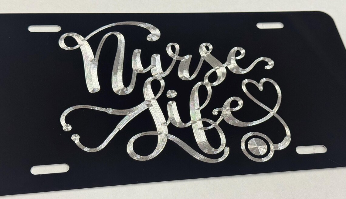 Engraved LPN RN Registered Nurse Life Gift License Plate Car Tag ...
