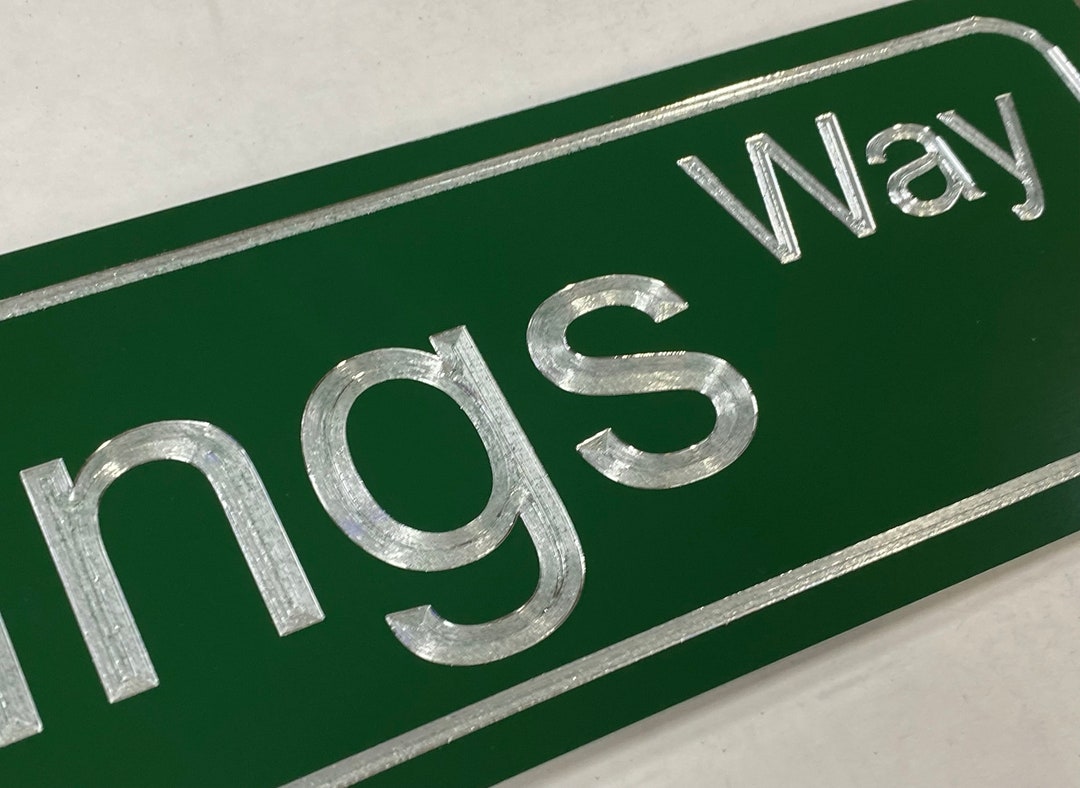 Custom Street Sign Diamond Etched Engraved With YOUR Name Personalized ...