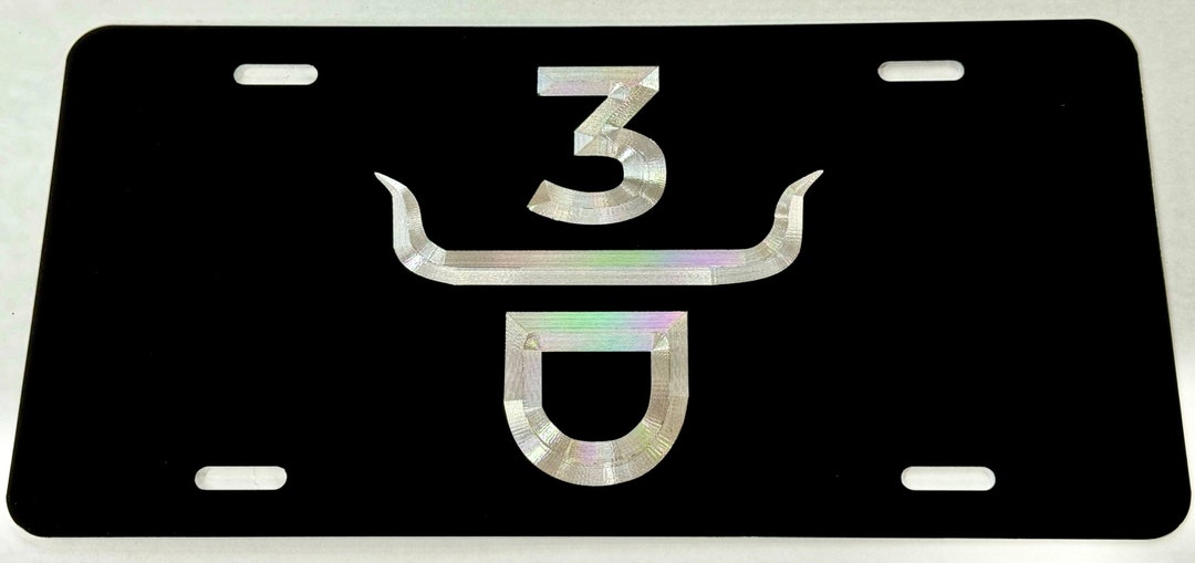 CATTLE RANCH BRAND Custom License Plate Diamond Etched Engraved ...