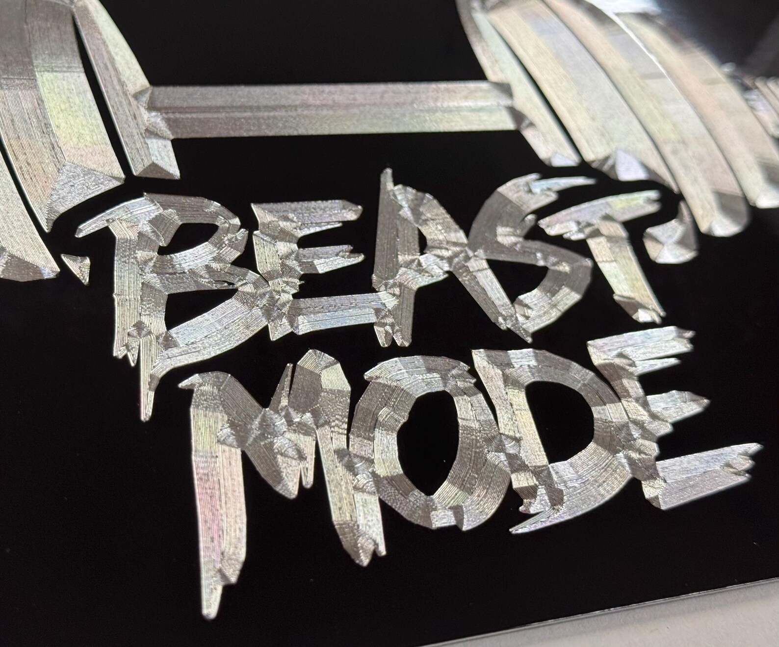 Engraved Beast Mode Weightlifting Gift License Plate Car Tag Diamond ...