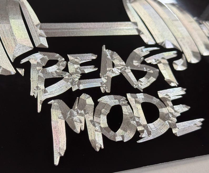 Engraved Beast Mode Weightlifting Gift License Plate Car Tag Diamond ...