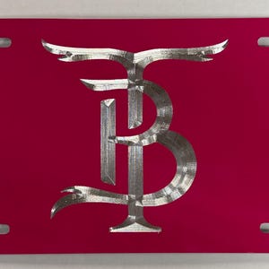 CATTLE RANCH BRAND Custom License Plate Diamond Etched Engraved ...