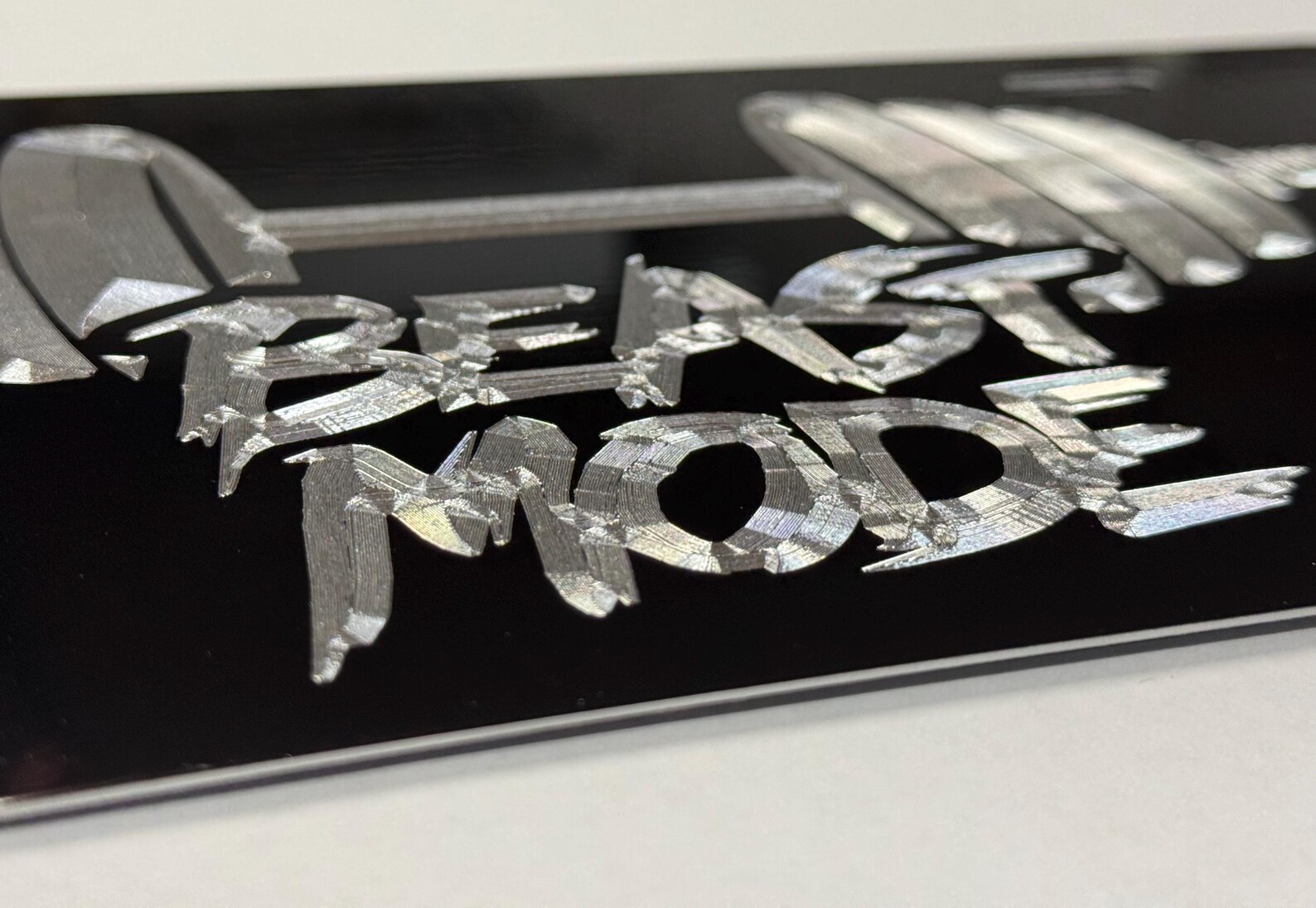Engraved Beast Mode Weightlifting Gift License Plate Car Tag Diamond ...