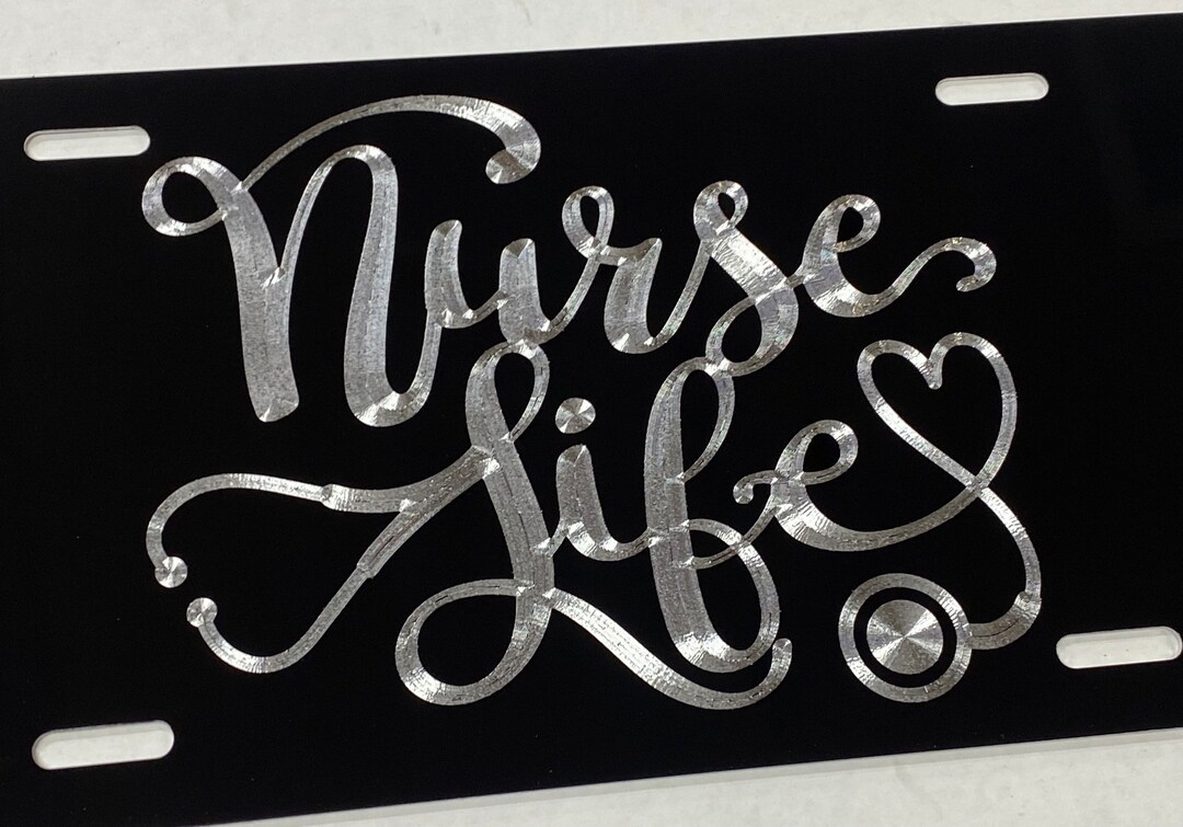 Engraved LPN RN Registered Nurse Life Gift License Plate Car Tag ...