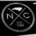 NC North Carolina State License Plate Car Tag Diamond Etched on Black ...