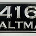 House Number Address Reflective Sign Mailbox Plaque Diamond Etched ...