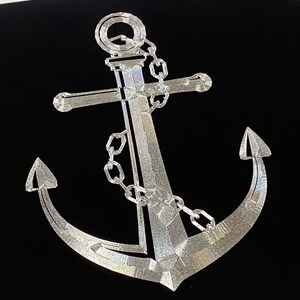 Engraved Boat Anchor Gift License Plate Vanity Front Car Tag Diamond ...