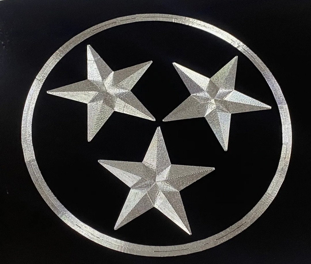 Tennessee TN State Star Flag License Plate Car Tag Diamond Etched ...