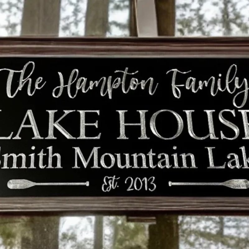 Outdoor Lake House Sign - Etsy