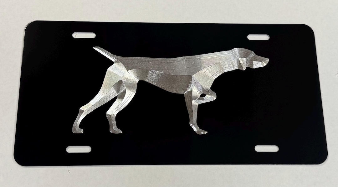 Custom Dog Breed Profile License Plate Car Tag Diamond Etched Engraved ...