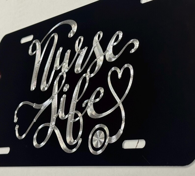 Engraved LPN RN Registered Nurse Life Gift License Plate Car Tag ...