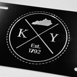 Kentucky KY State Flag License Plate Vanity Front Car Tag Diamond ...