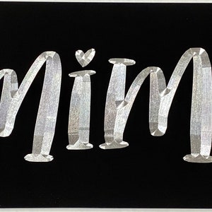 Engraved Mimi License Plate Front Vanity Car Tag Diamond Etched on ...