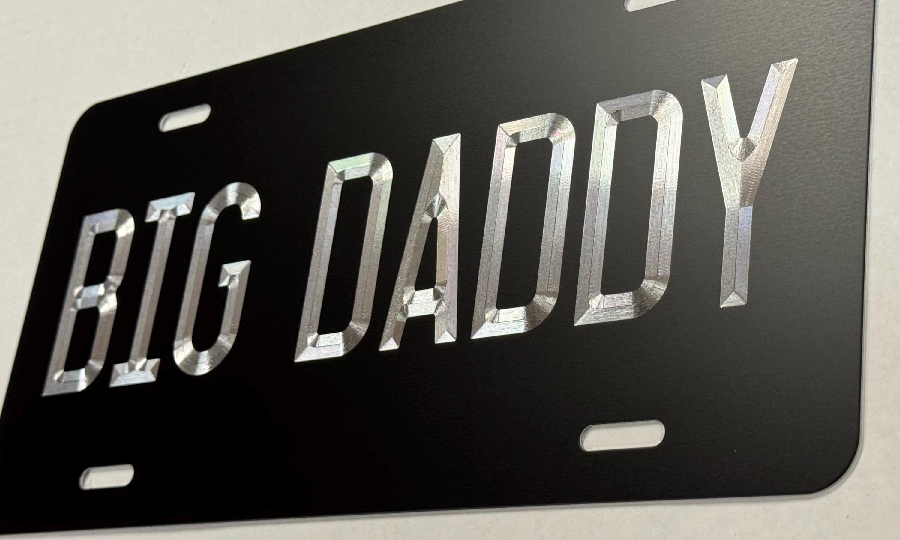 Custom Your Name or Text License Plate MATTE Black Car Tag Diamond ...