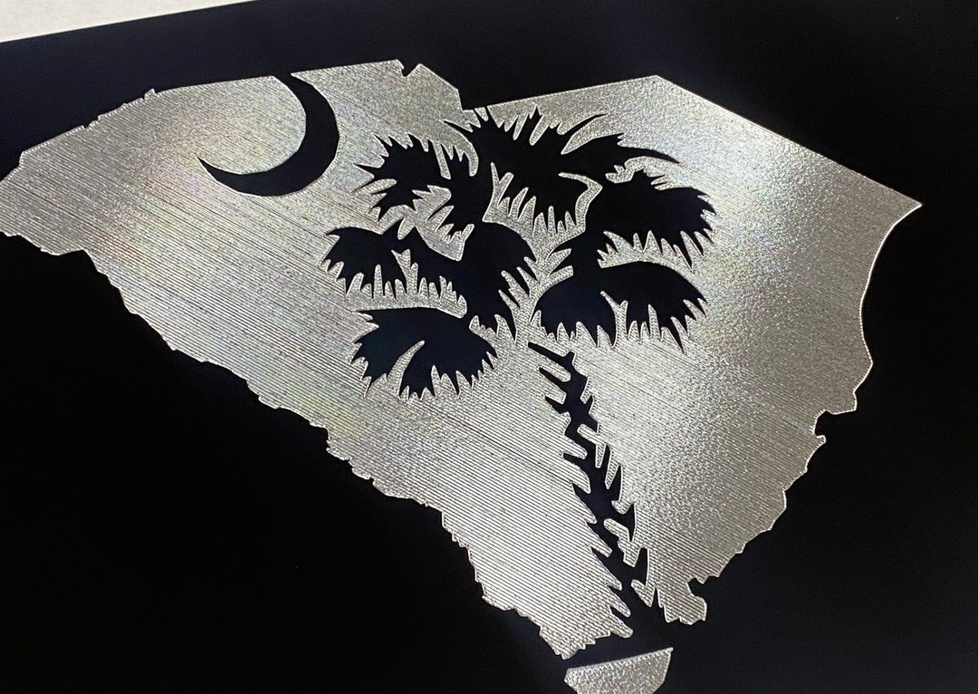 Engraved SC South Carolina State Palmetto Palm Tree License Plate Car ...