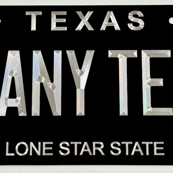 Texas Custom Car Plate - Etsy