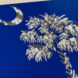 Engraved SC South Carolina State Palmetto Palm Tree License Plate Car ...