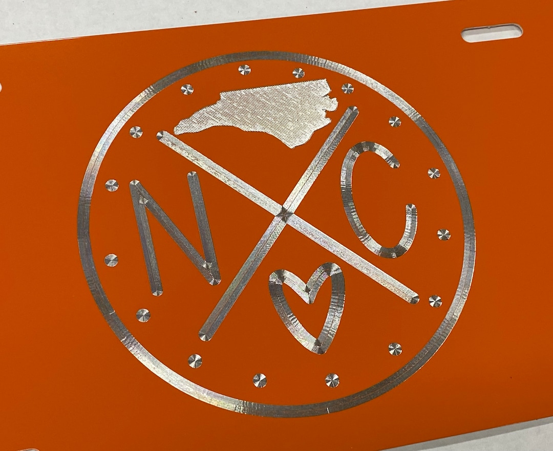 North Carolina NC State License Plate Vanity Front Car Tag Engraved ...