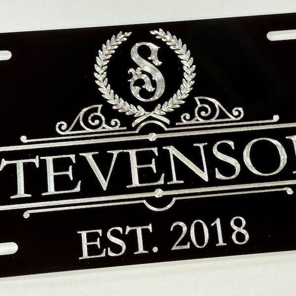 Engraved Front License Plate - Etsy