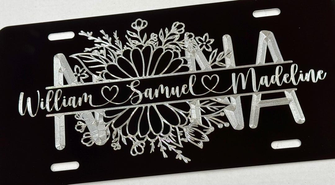 Custom Nona License Plate Car Tag With Personalized Names Diamond ...