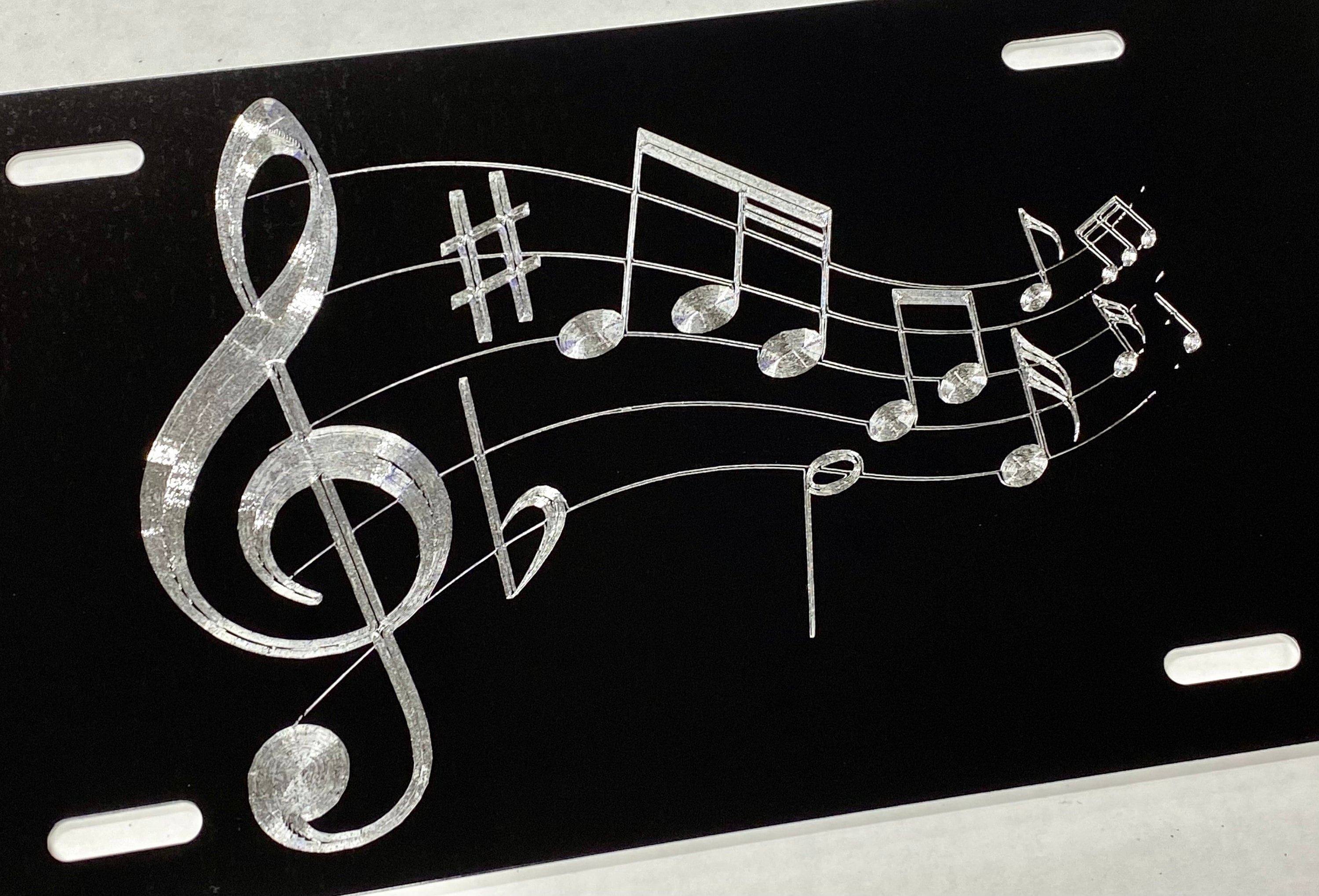 Engraved Music Notes Piano Music Teacher Gift License Plate - Etsy