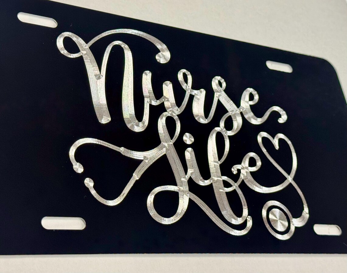 Engraved LPN RN Registered Nurse Life Gift License Plate Car Tag ...