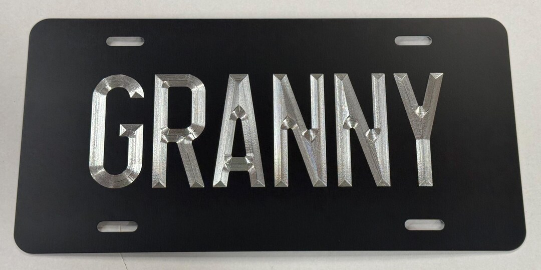 Custom Your Name or Text License Plate MATTE Black Car Tag Diamond ...