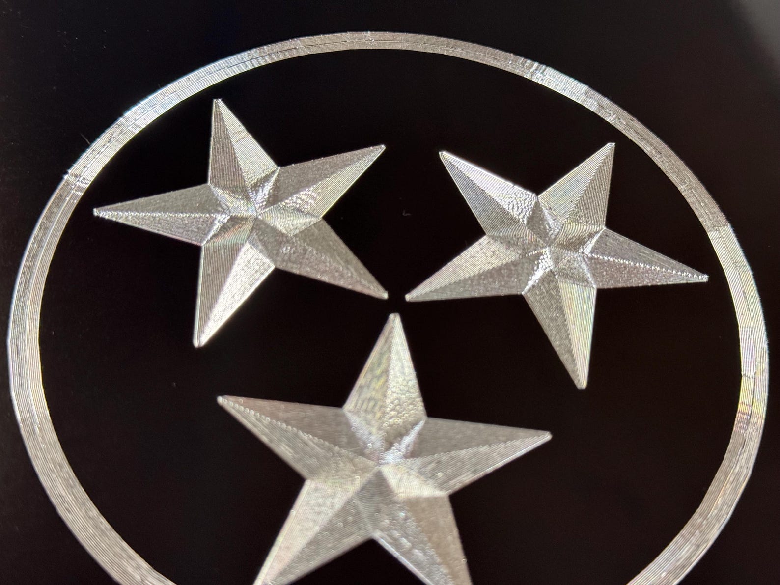 Tennessee TN State Star Flag License Plate Car Tag Diamond Etched ...